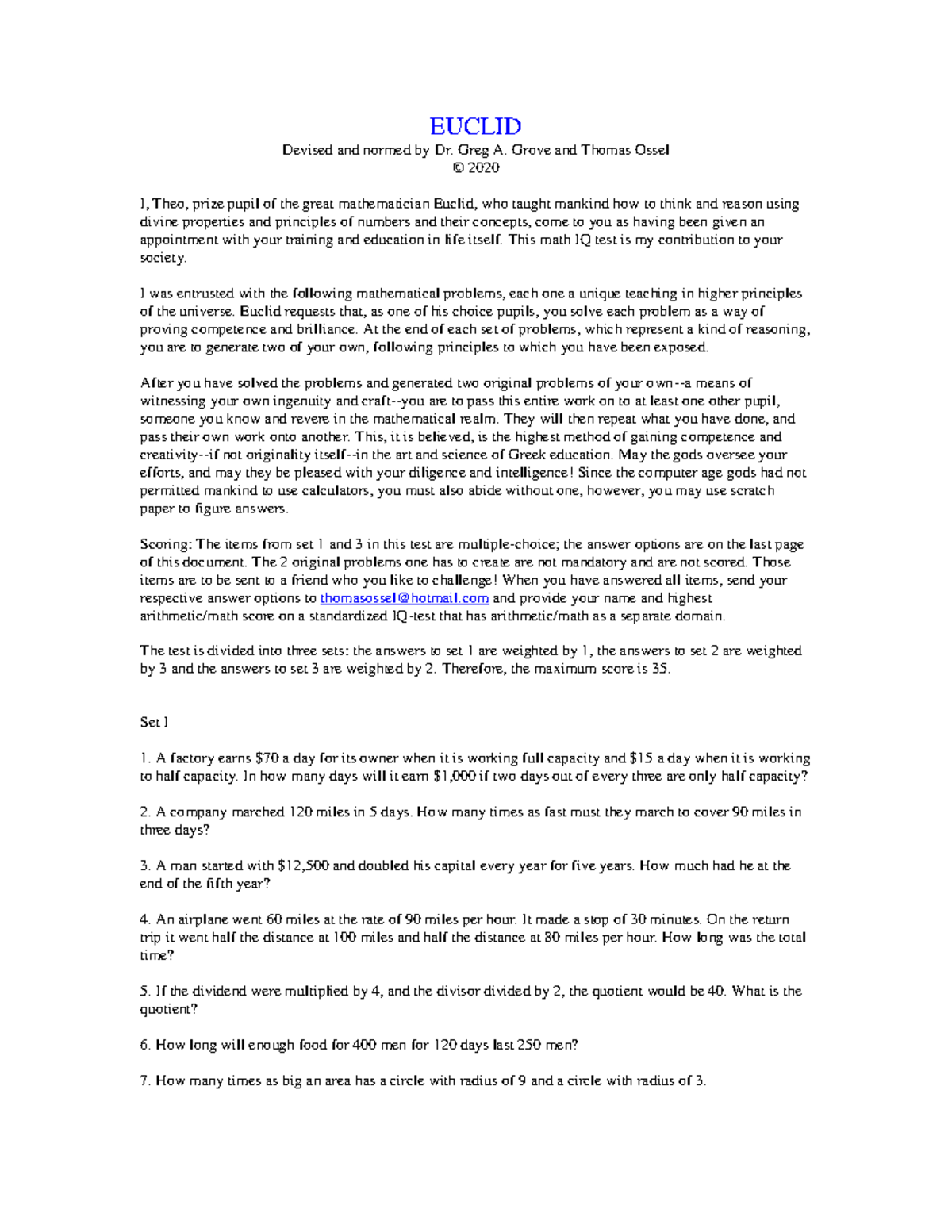 Euclid revision Thomas - EUCLID Devised and normed by Dr. Greg A. Grove ...