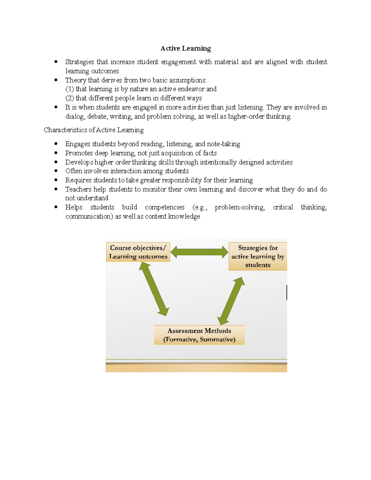 Active Learning - IT DETAILS ABOUT THE TEACHING METHODS TO STUDENTS ...