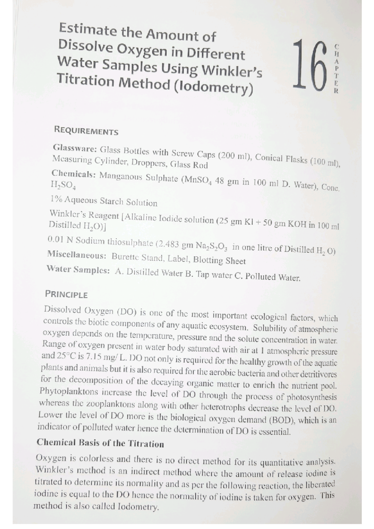 Dissolve Oxygen - nrm - Estimate the Amount of Dissolve Oxygen in ...