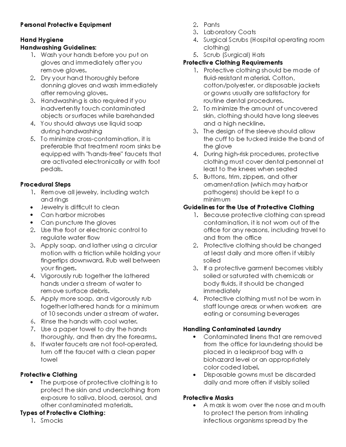 PPE - .... - Personal Protective Equipment Hand Hygiene Handwashing ...