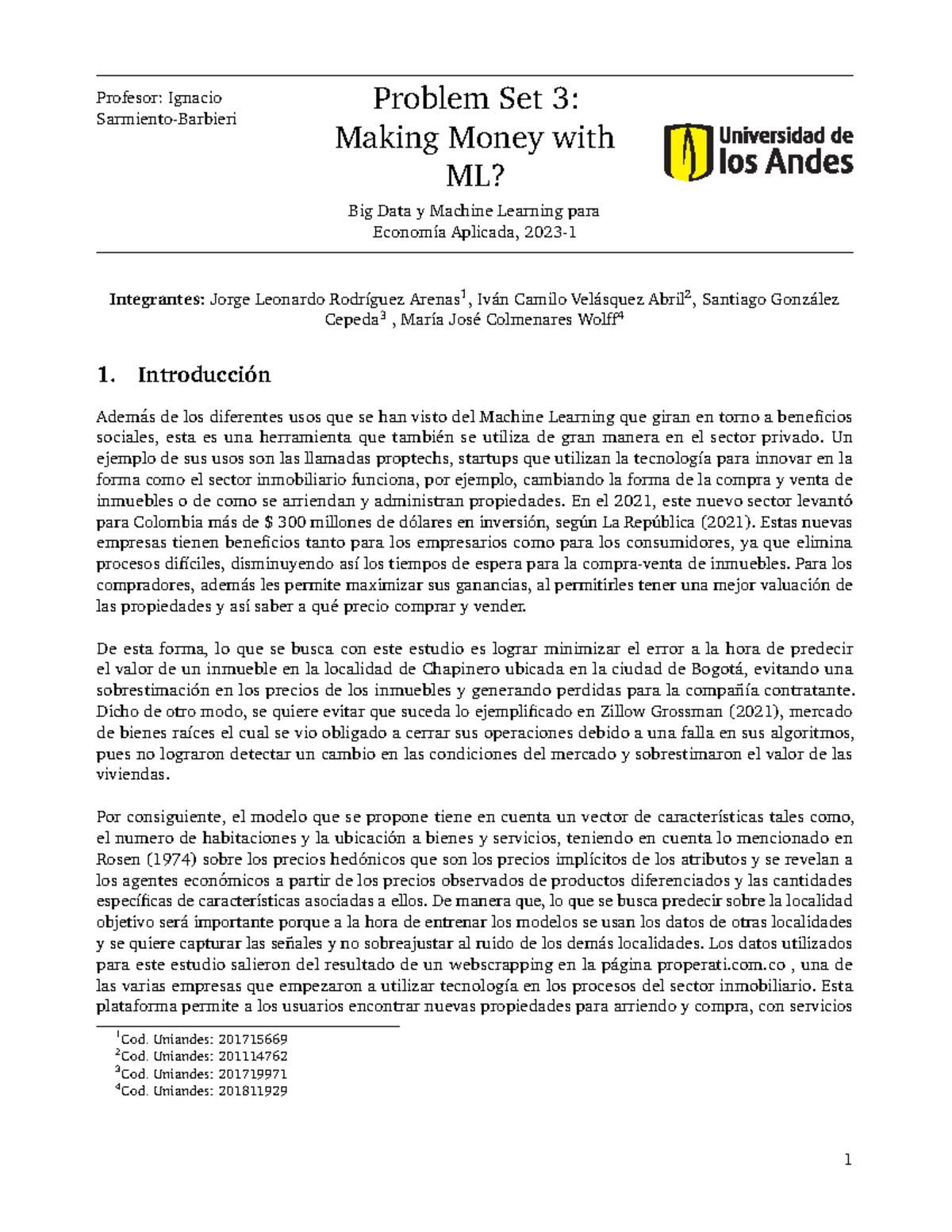 Problem Set 3 - Grupo 9 - bigdata - Profesor: Ignacio Sarmiento-Barbieri Problem Set 3: Making ...