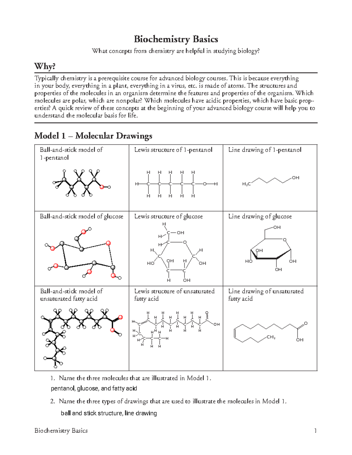 1 Biochemistry Basics-S - This is because everything in your body ...