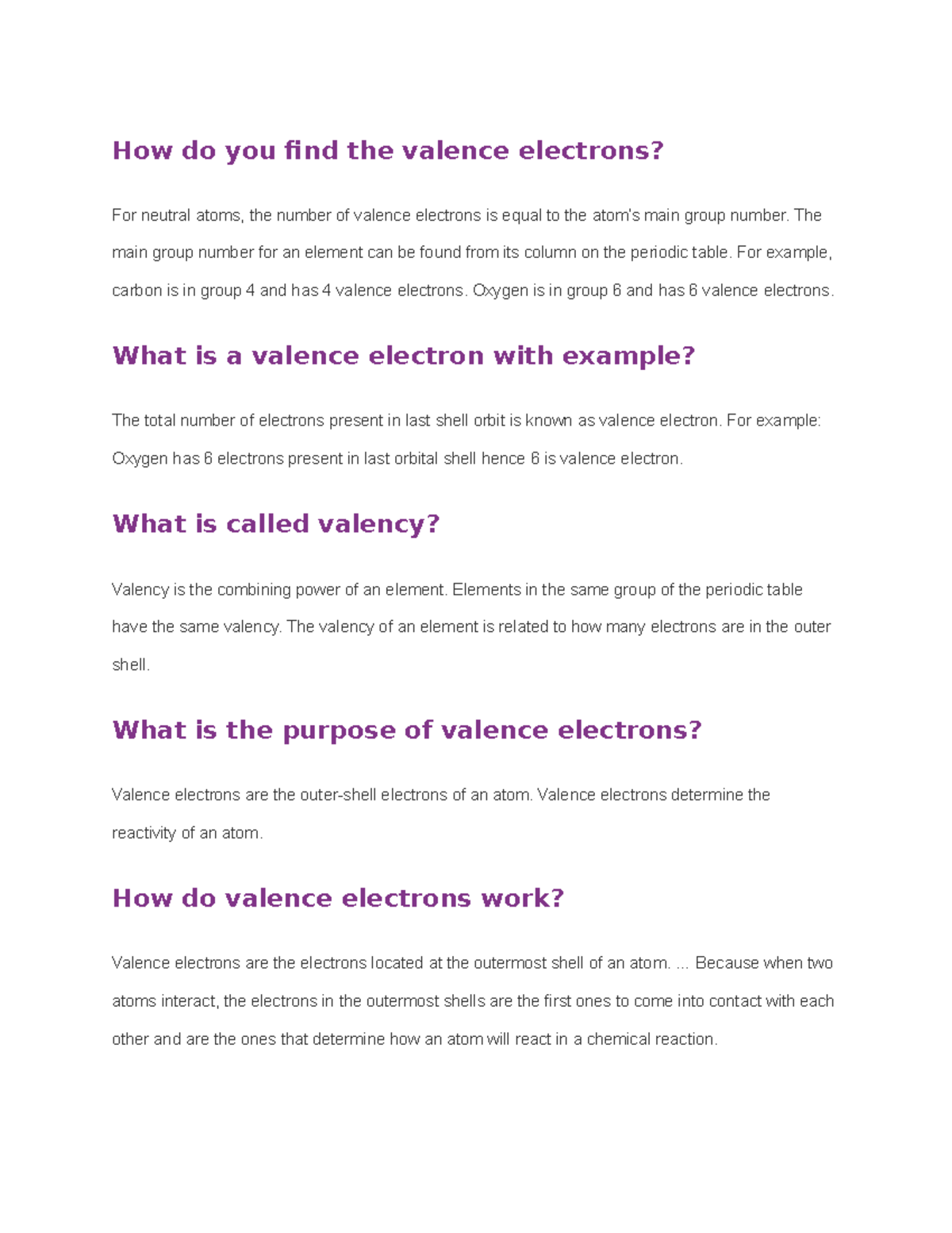 Counting Valance electron notes - How do you find the valence electrons ...