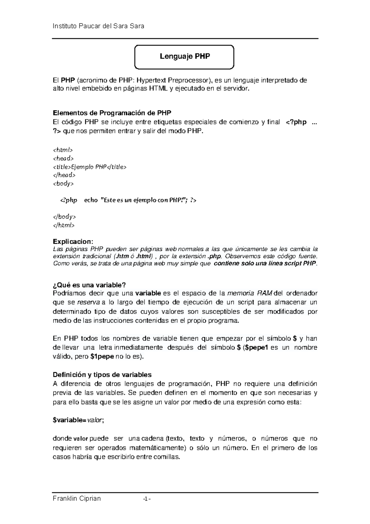 Semana 2 Php Y My Sql 2 Lenguaje De Programacion Laravel Lenguaje Php El Php Acronimo De