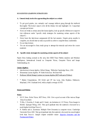 Handout intro - Lecture Notes - EE4212 Computer Vision Dr Tan Ping and ...