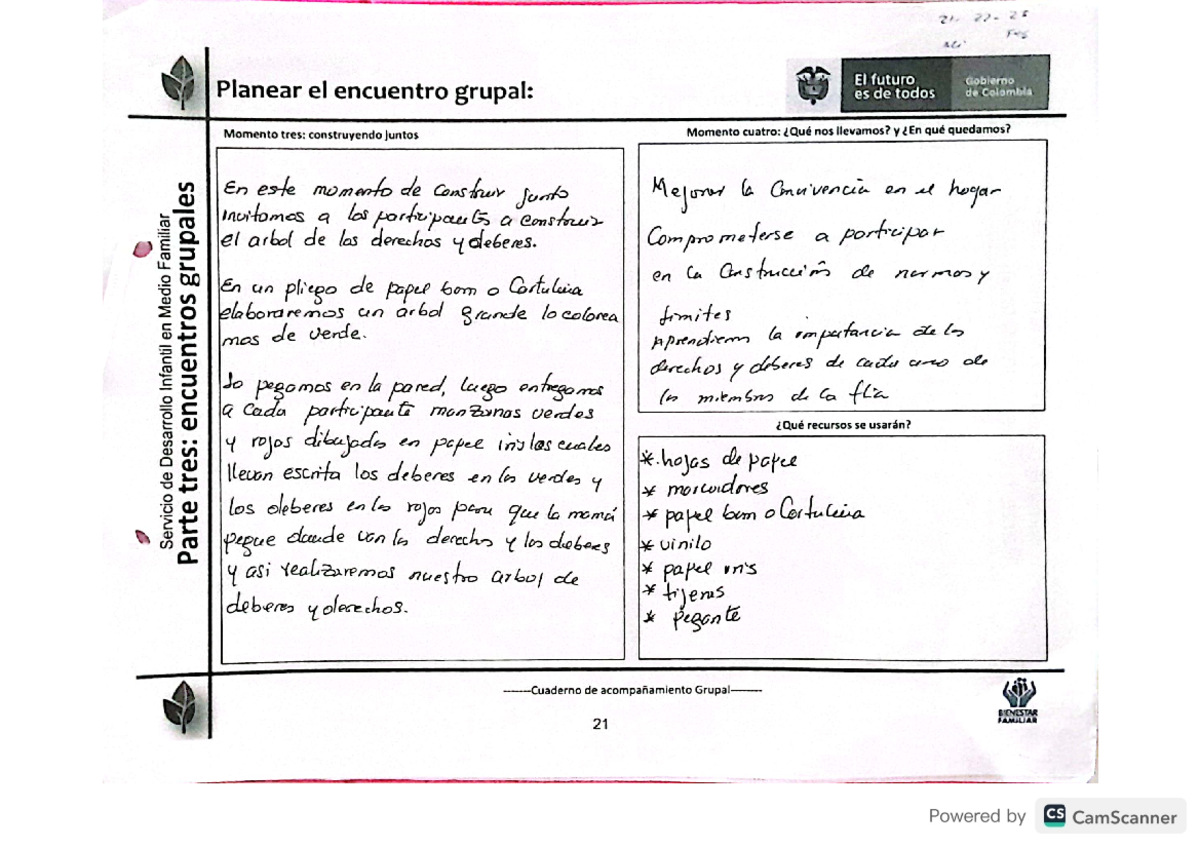 Febrero - praneacion practica 1 de plan de encuentro grupal - Atención ...