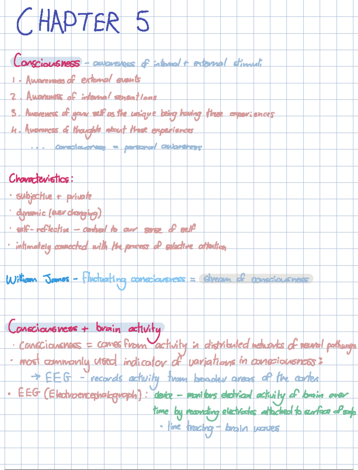 SLK 120 Ch 5 - Summary Psychology: Themes and Variations - 5th Edition - CHAPTER 5 Consciousness ...