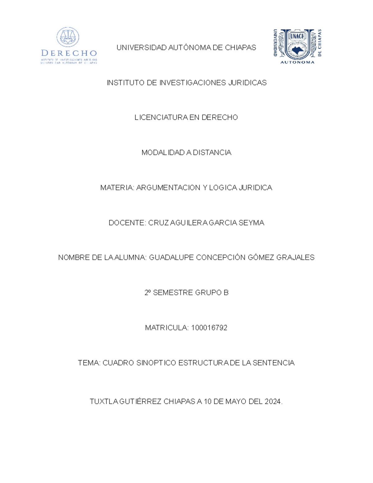Estructira DE Sentecia EN Mexico - Teoria Jurídica - UNIVERSIDAD ...
