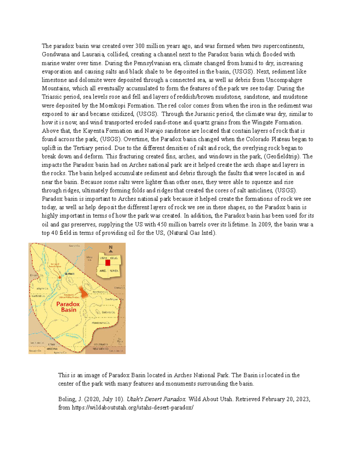 Arches pt. 3 - The paradox basin was created over 300 million years ago ...