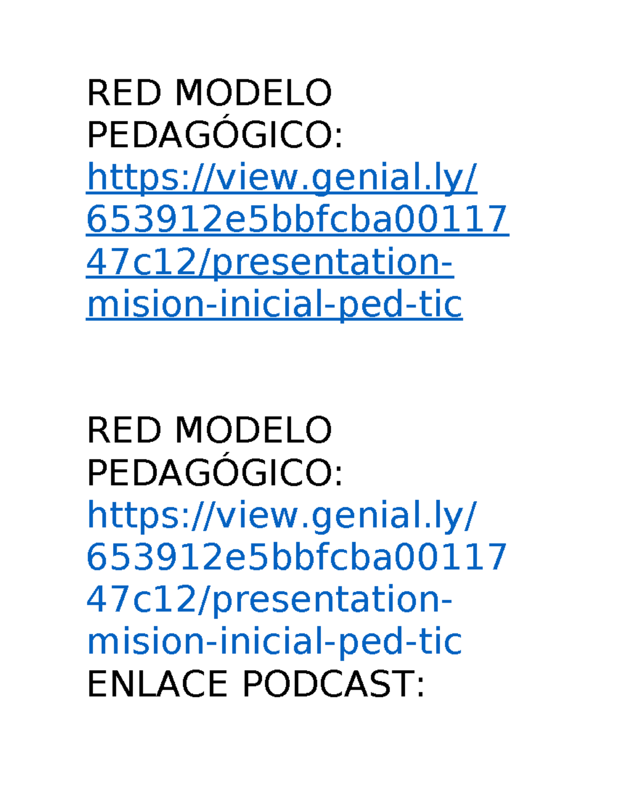 RED Modelo Pedagógico - Misión - RED MODELO PEDAGÓGICO: view.genial ...