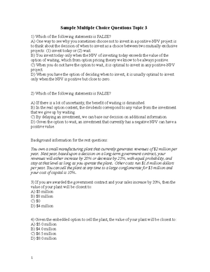Sample Multiple Choice Questions Topic 4(1) - 1. Sample Multiple Choice ...