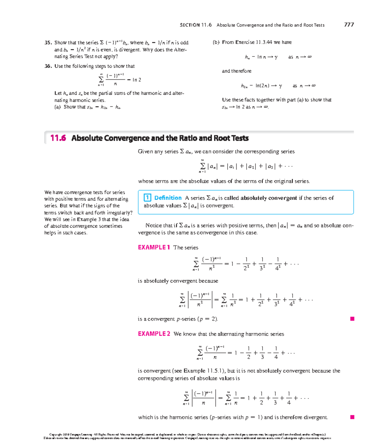 Math ch-11-6 - math work - SECTION 11 Absolute Convergence and the ...