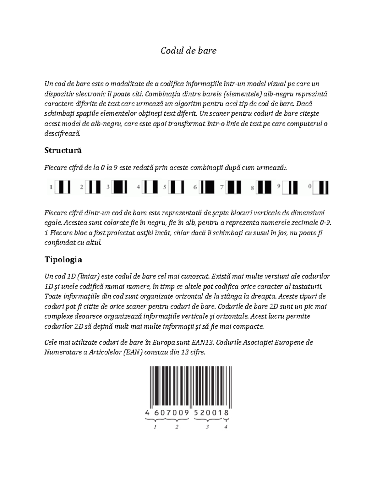 Codul de bare-BTI - Codul de bare Un cod de bare este o modalitate de a ...