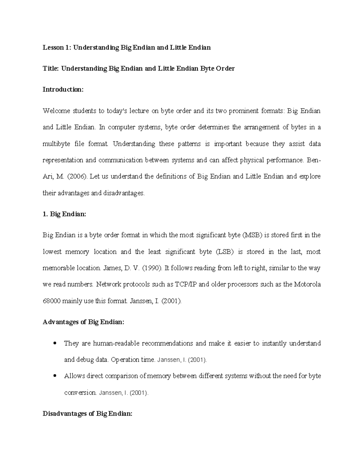 CS 4402 - Comparative Programming Languages Discussion Forum Unit 3 - Lesson 1: Understanding ...