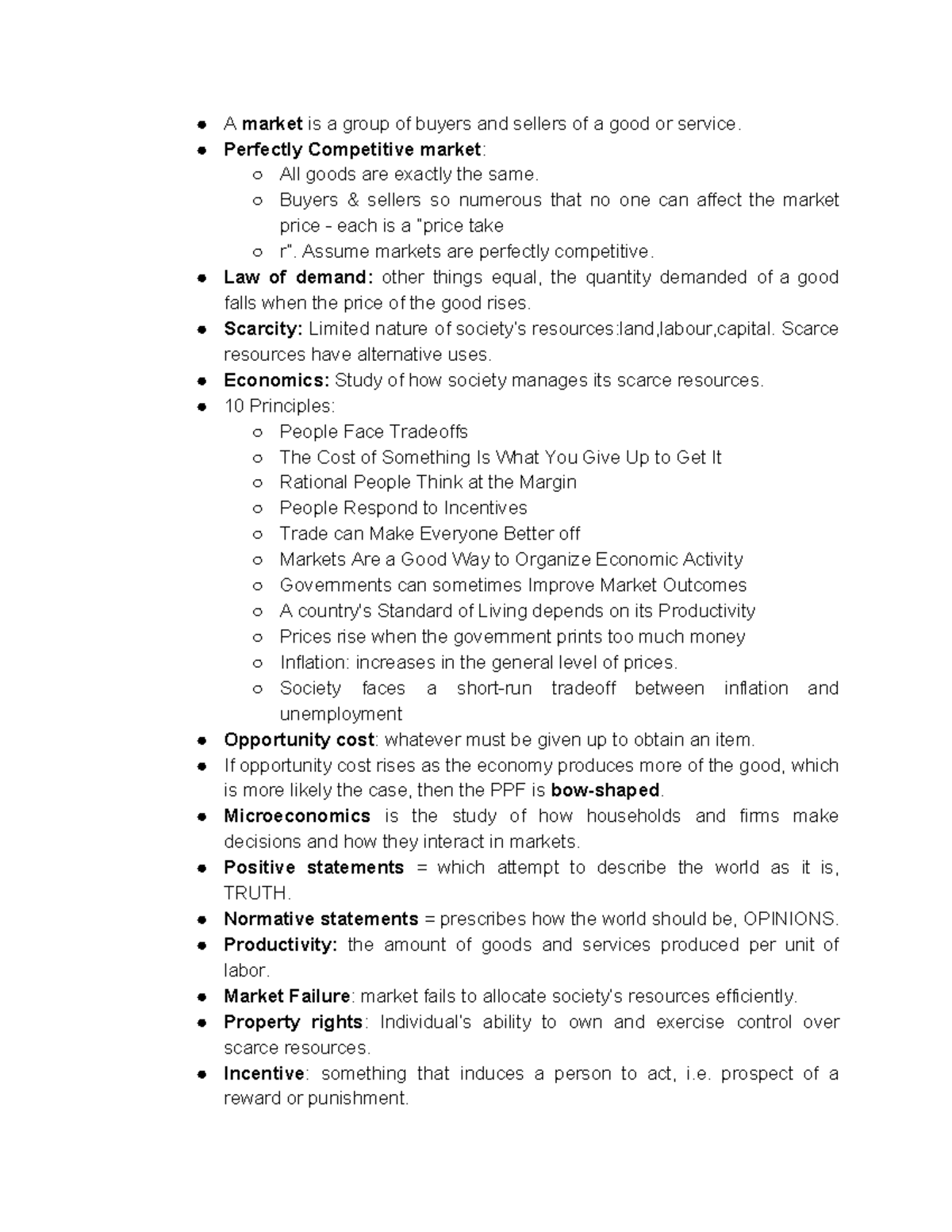 Econ1001 w/ Collins Ayoo - A market is a group of buyers and sellers of ...