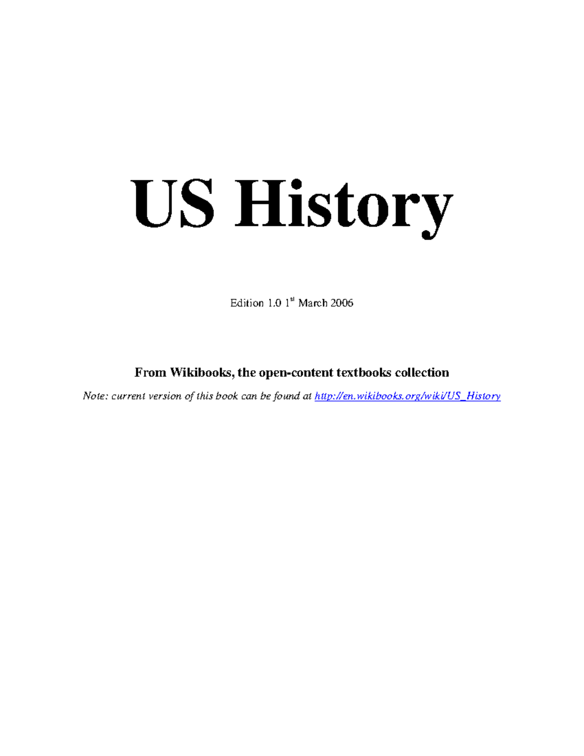 US-History - It was an interesting course. I recommend it. - US History ...
