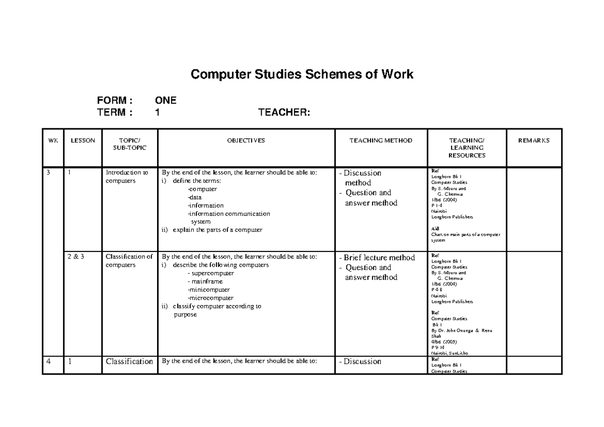 Nanopdf - THE DOCUMENT UPLOADED WILL BE GOOD FOR YOUR KNOWLEDGE IMPROVEMENT - Computer Studies ...