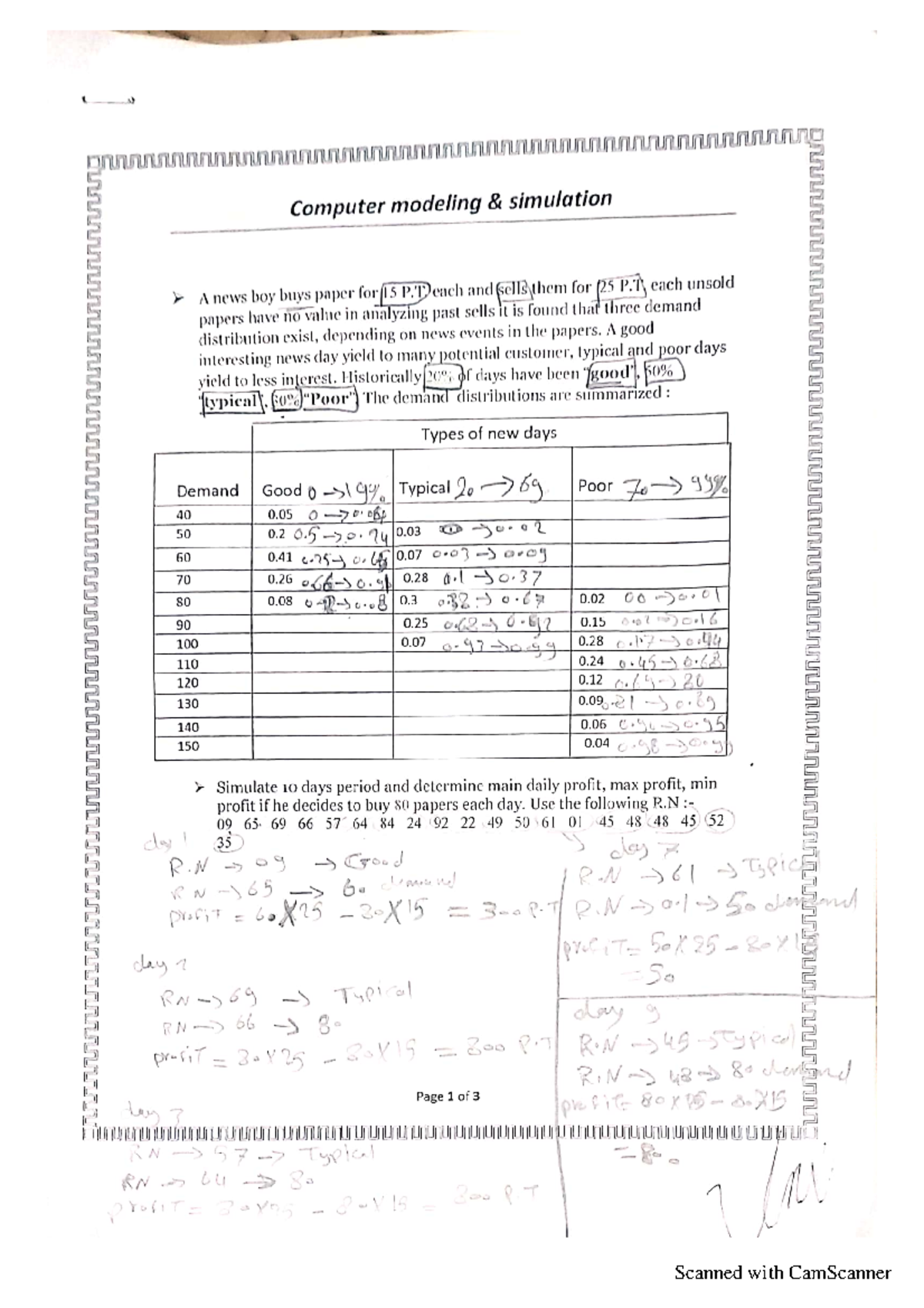 Computer Simulation example - computer science - Scanned with ...