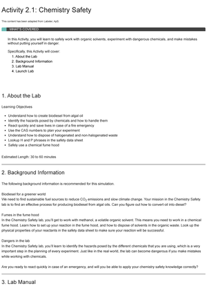 Lab Manual Organic Chemistry Introduction Learn about organic compounds ...