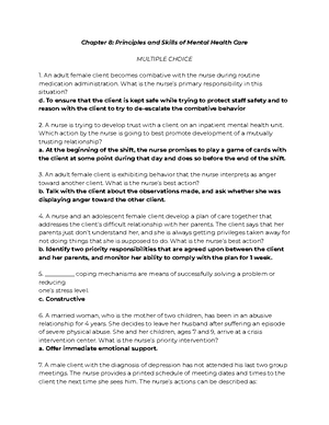 Nursing - CTE, materials-6 - Patient Mrs. M is 32 years old, was taken ...