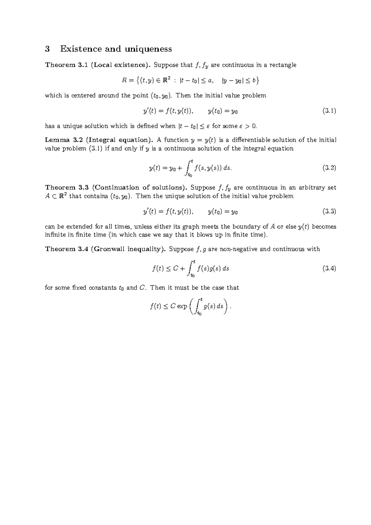 MA2327 2016-2017 Lecture Notes 3 - Existence and uniqueness - 3 ...