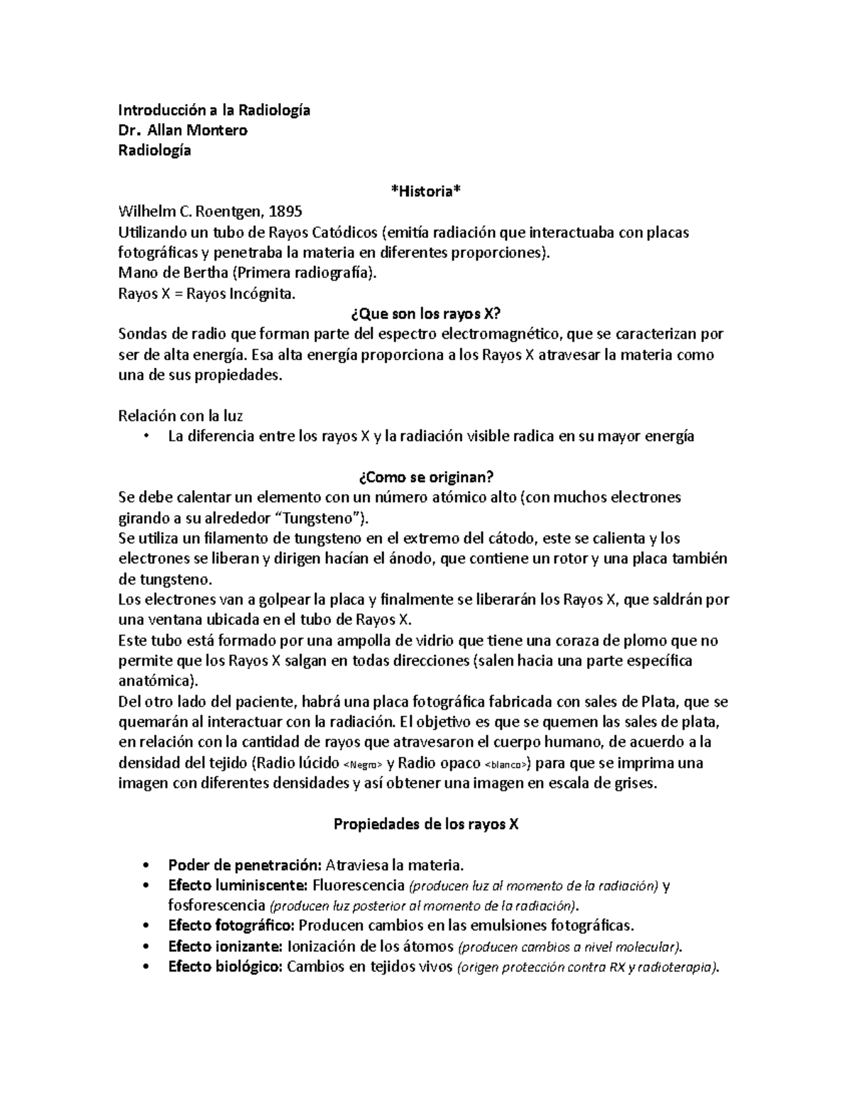 Introducción a la Radiología - Robbins y Cotran. Patología estructural ...
