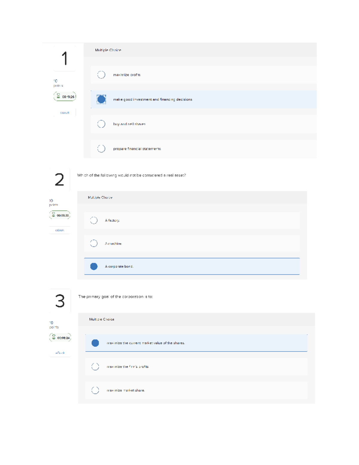 Fin Man Q1 - answer keys - FIN603 - Studocu