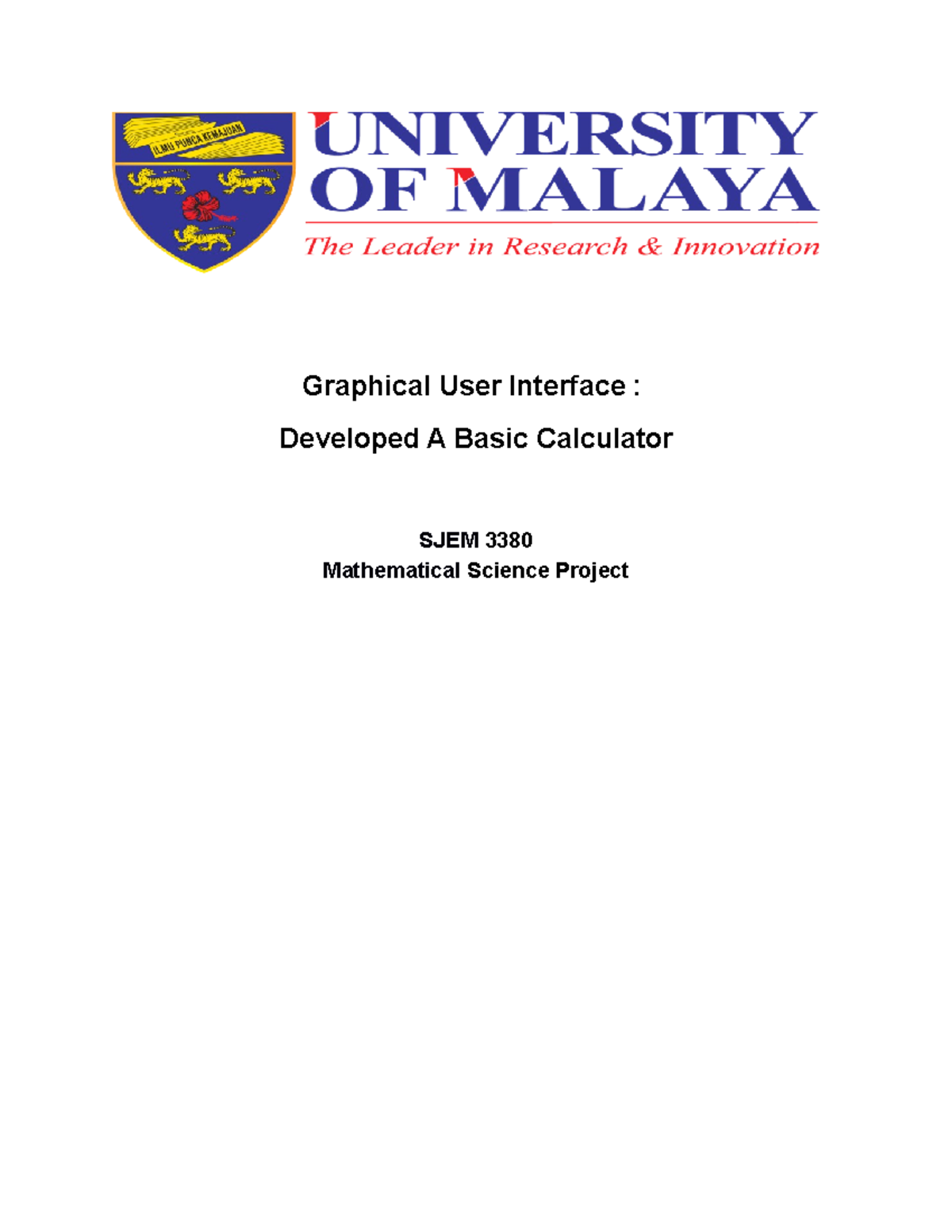 FULL Report FOR GUI MATLAB - Graphical User Interface : Developed A ...