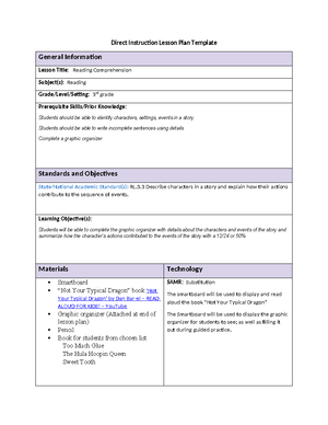 Assessment plan D093 - WGU Assessment Plan Template Part I: Lesson Information Lesson Title ...