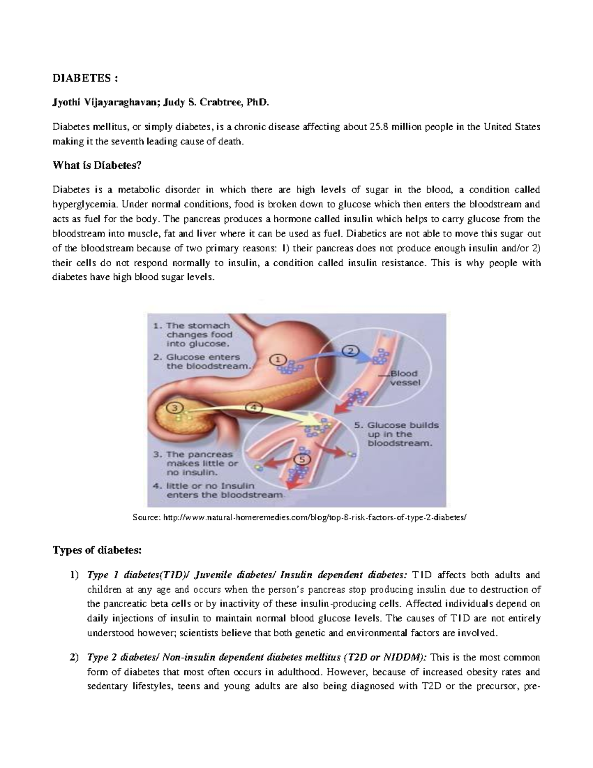 Diabetes - study guide, exam guide, quizzes - DIABETES : Jyothi ...