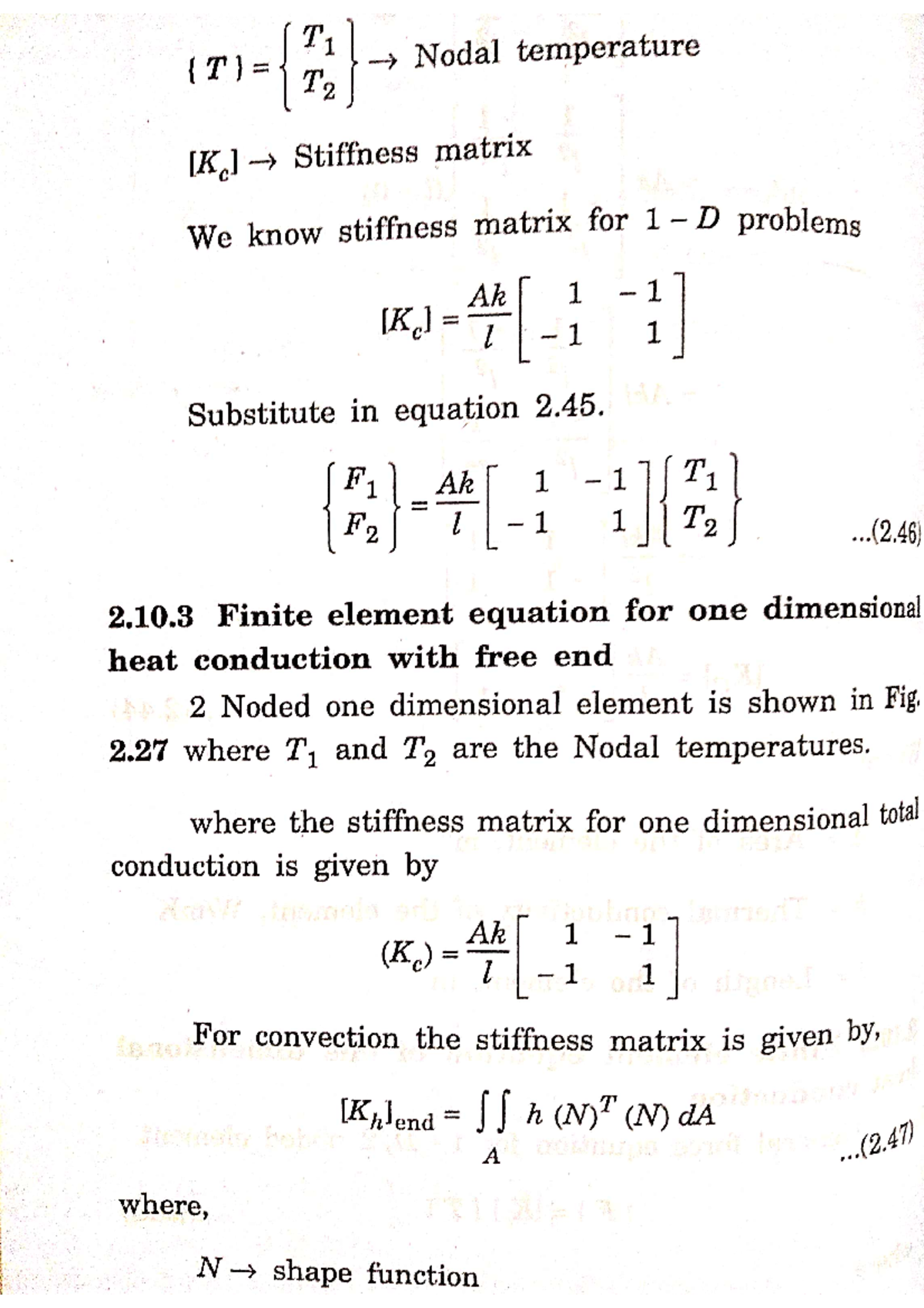 Ans key FINITE ELEMENT ANALYSIS - F Nodal temperature Stiffness matrix ...