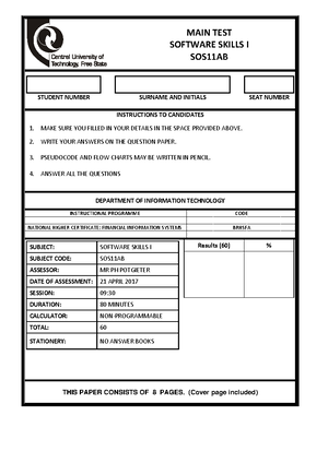 SOD115C S S1 2018 - SOD115C - CUT - Studocu