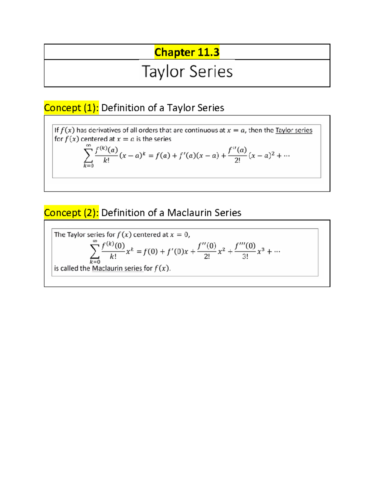 Chapter 11.3 - Slides from class - Chapter 11. Concept (1): Definition ...