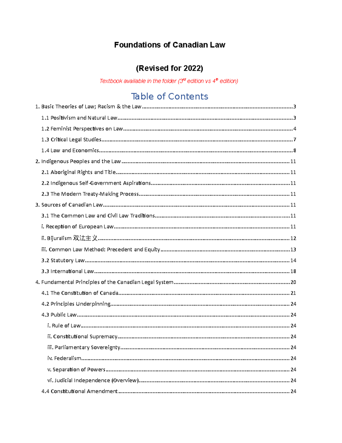 NCA LOB Foundations of Canadian Law - Foundations of Canadian Law ...