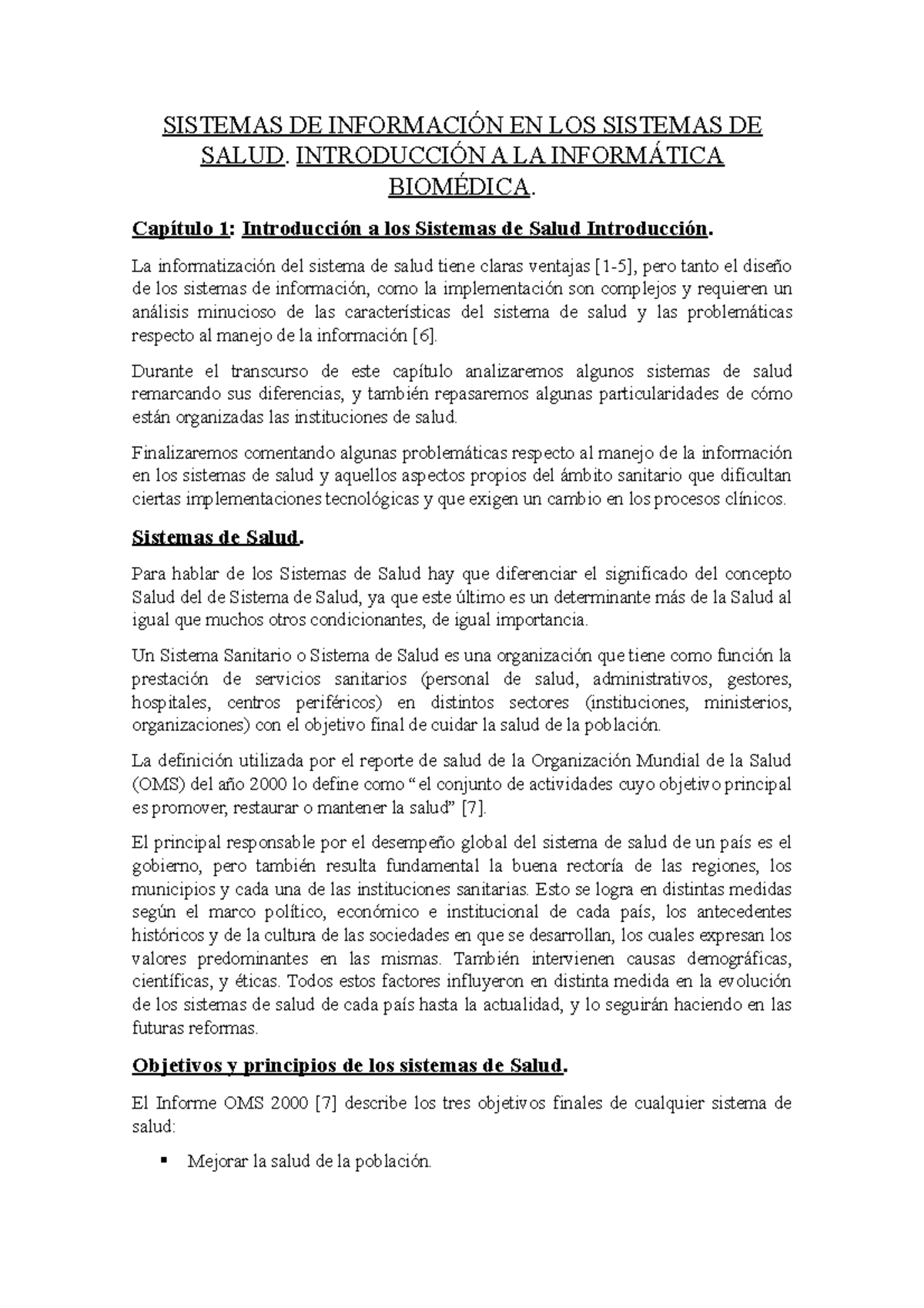 Sistemas DE Información EN LOS Sistemas DE Salud - SISTEMAS DE INFORMACIÓN EN LOS SISTEMAS DE ...