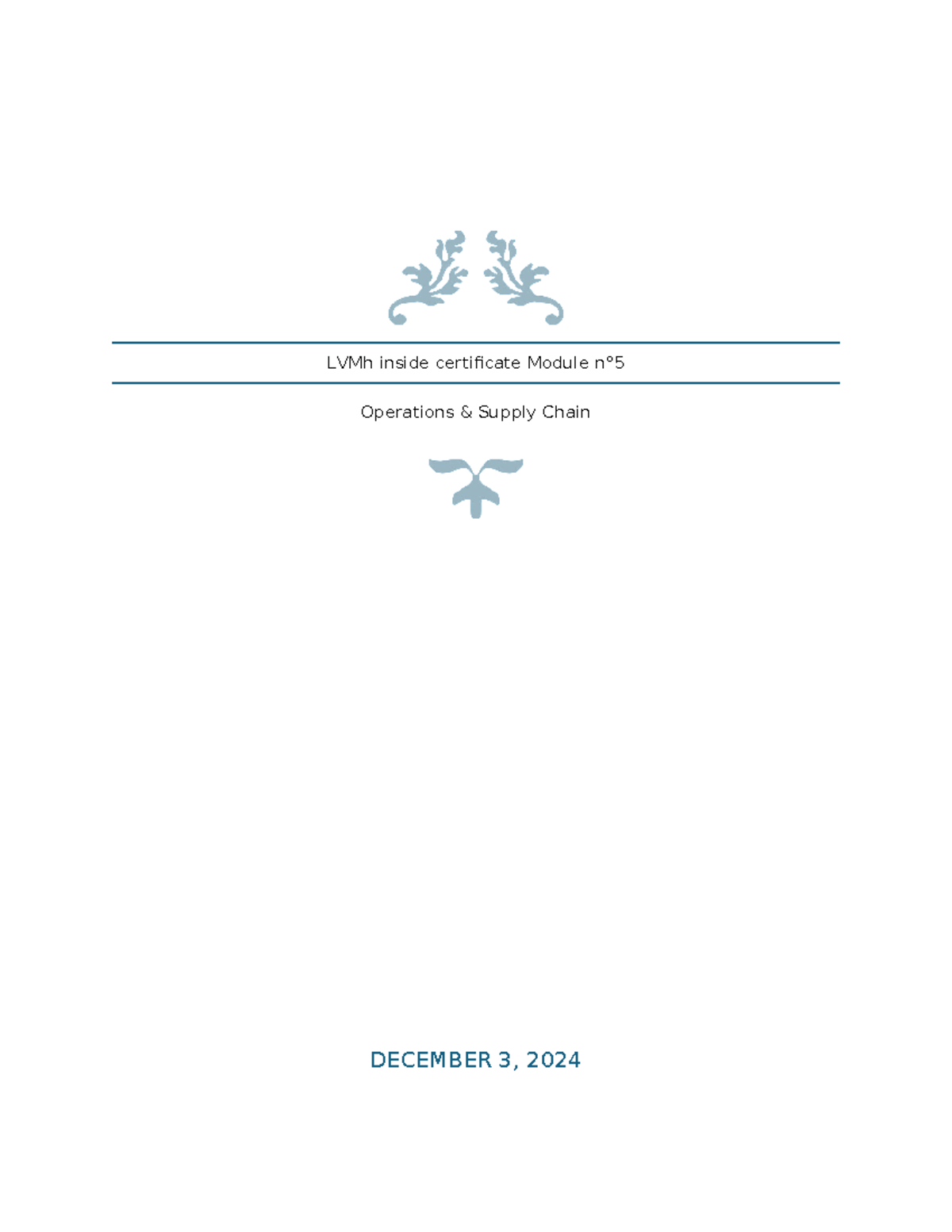 LVMH Inside Certificate Module 5 Corrected Version - LVMh inside ...