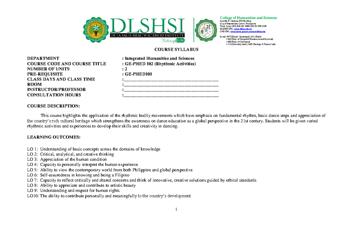 Syllabus - The uploaded document is used for Oral communication subject ...