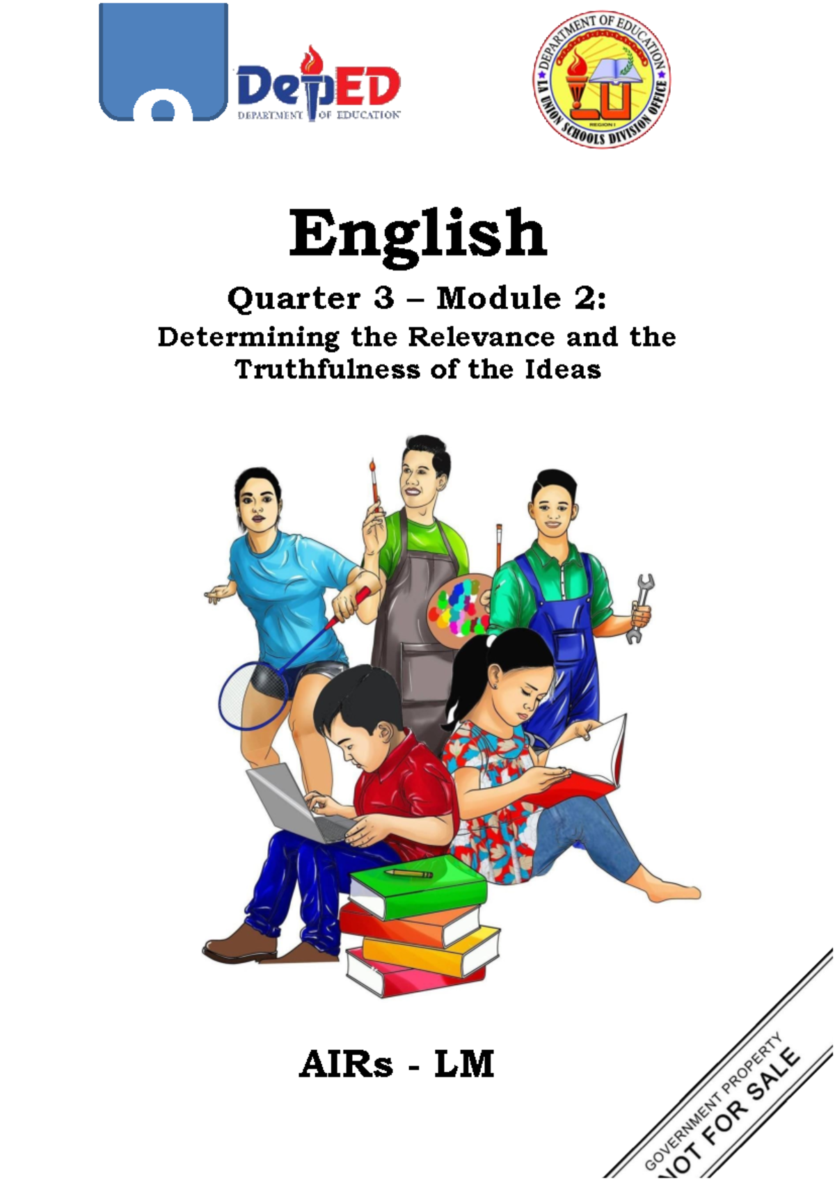 FOR- Students- English 9QTR3 Module 2 - 9 English Quarter 3 – Module 2 ...