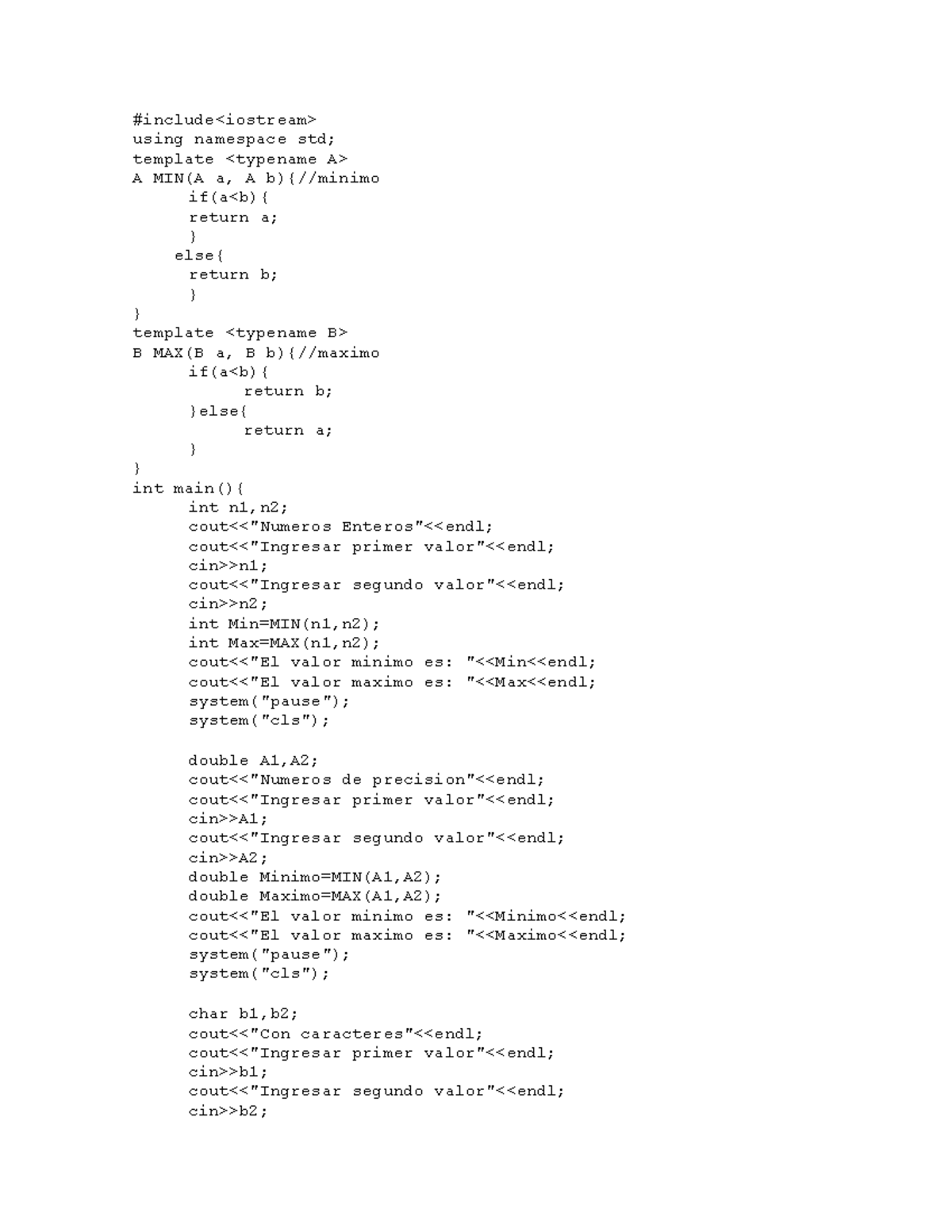 Plan - Practica 1 - #include using namespace std; template A - Studocu