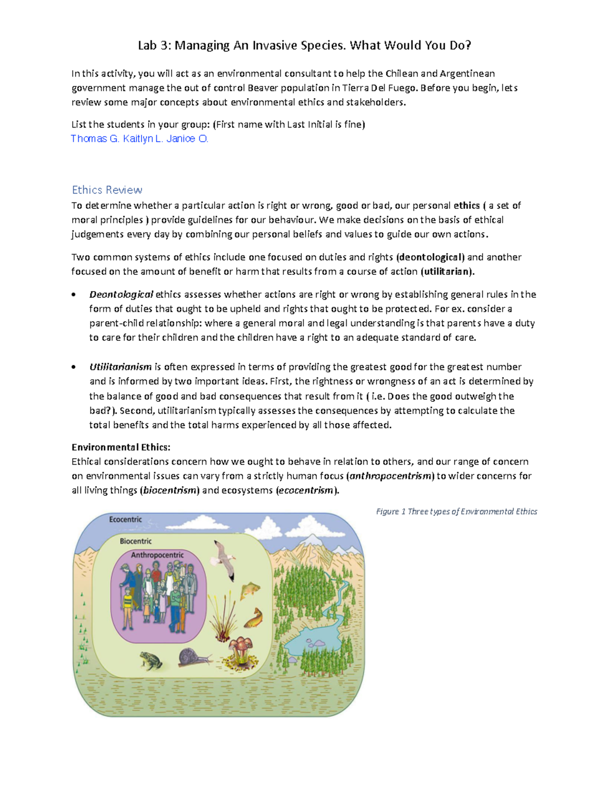 Lab 3 Managing An Invasive Species Fillable - In this activity, you ...