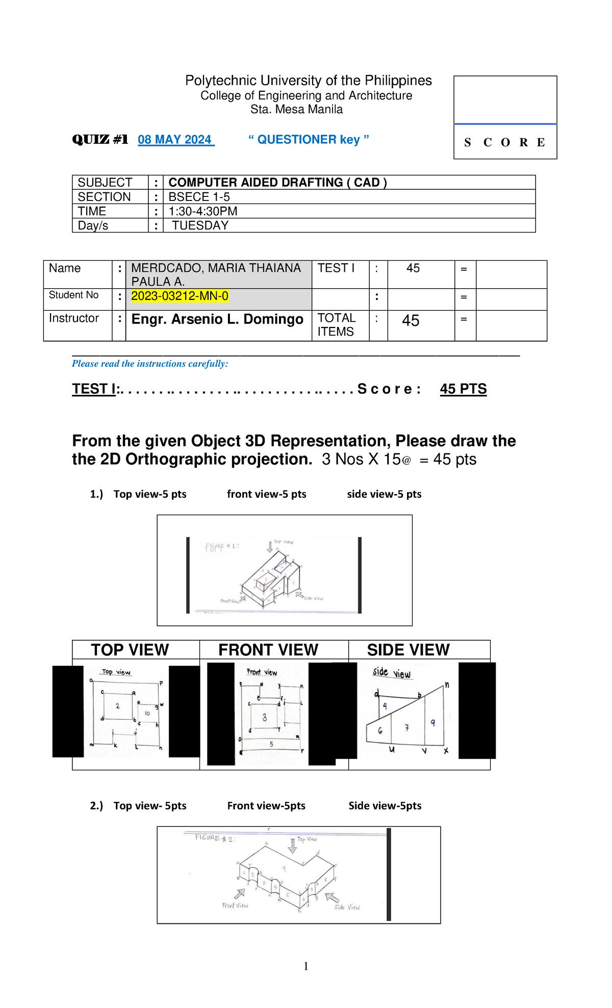 Mercado MTP. -CAD Ensco 014 - 1 Polytechnic University of the ...