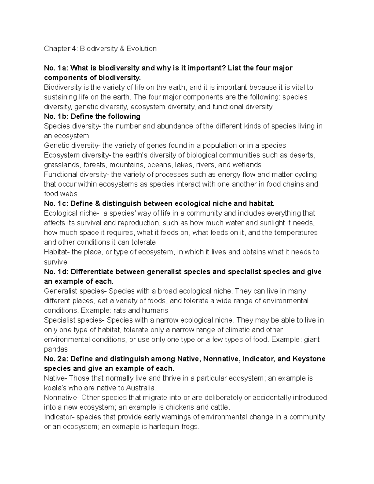 Week 2 Assignment Chapter 4 Biodiversity Evolution No 1a What Is week-2-assignment-chapter-4-biodiversity-evolution-no-1a-what-is