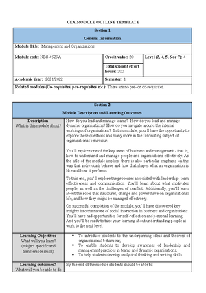 NBS 4929 Module Handbook - 2021-22 - UEA MODULE OUTLINE TEMPLATE Section 1 General Information ...