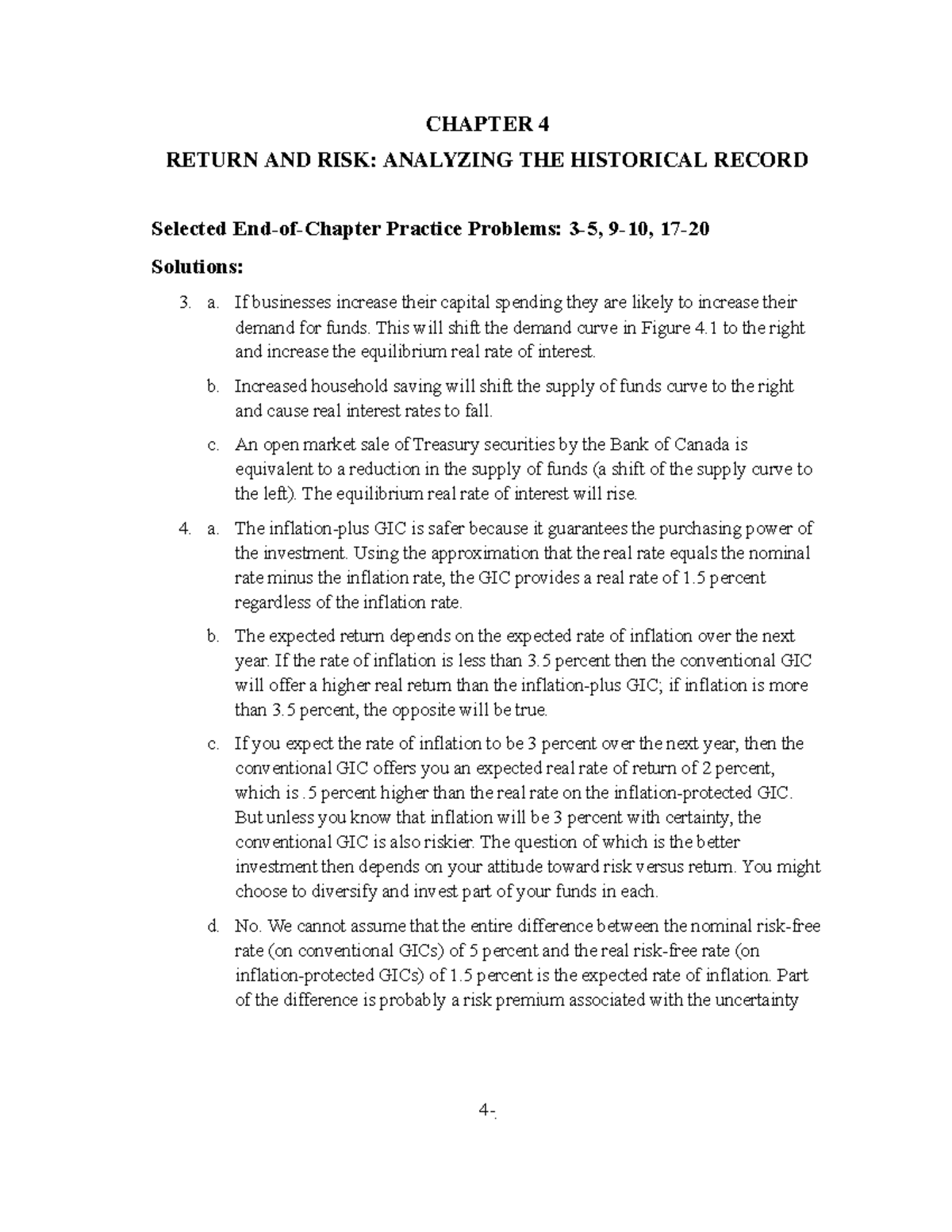 Ch4 sol - These are the after-chapter problems - Fin412 - UAlberta - Studocu