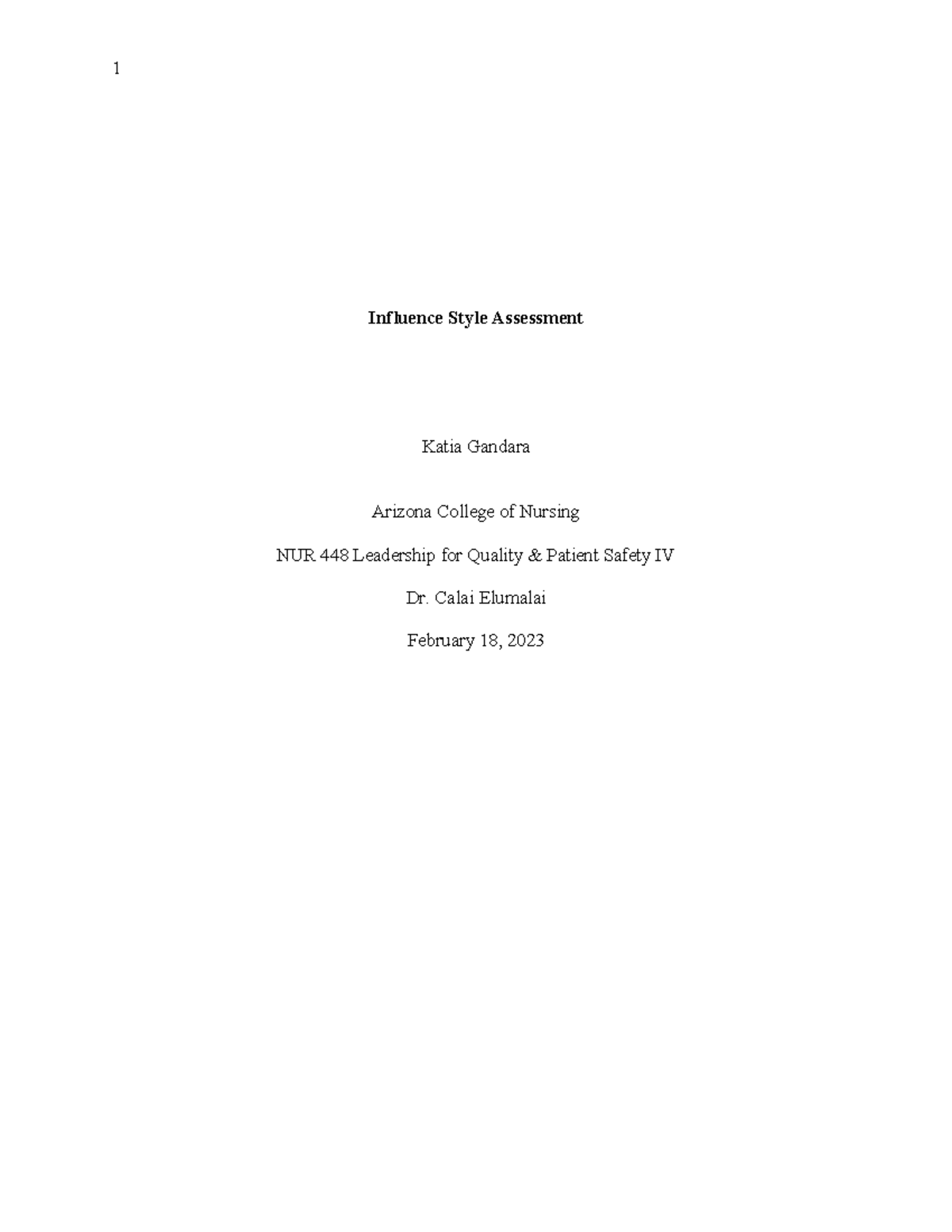 Leadership Influence Style Assessment - Influence Style Assessment ...