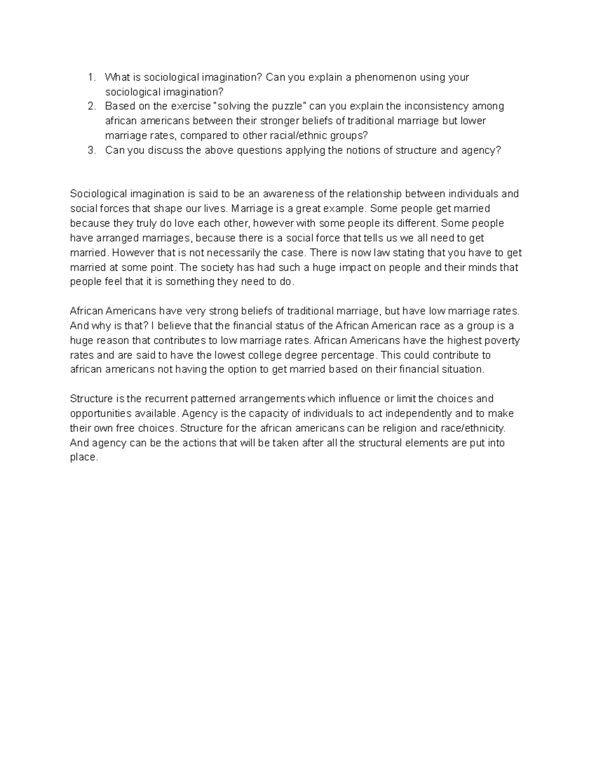 Social problems 9 - chapter 9 assignment - What is sociological ...