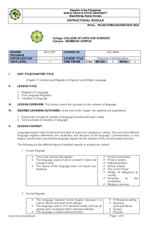Detailed Lesson Plan on Feminist Approach - Department of Education ...