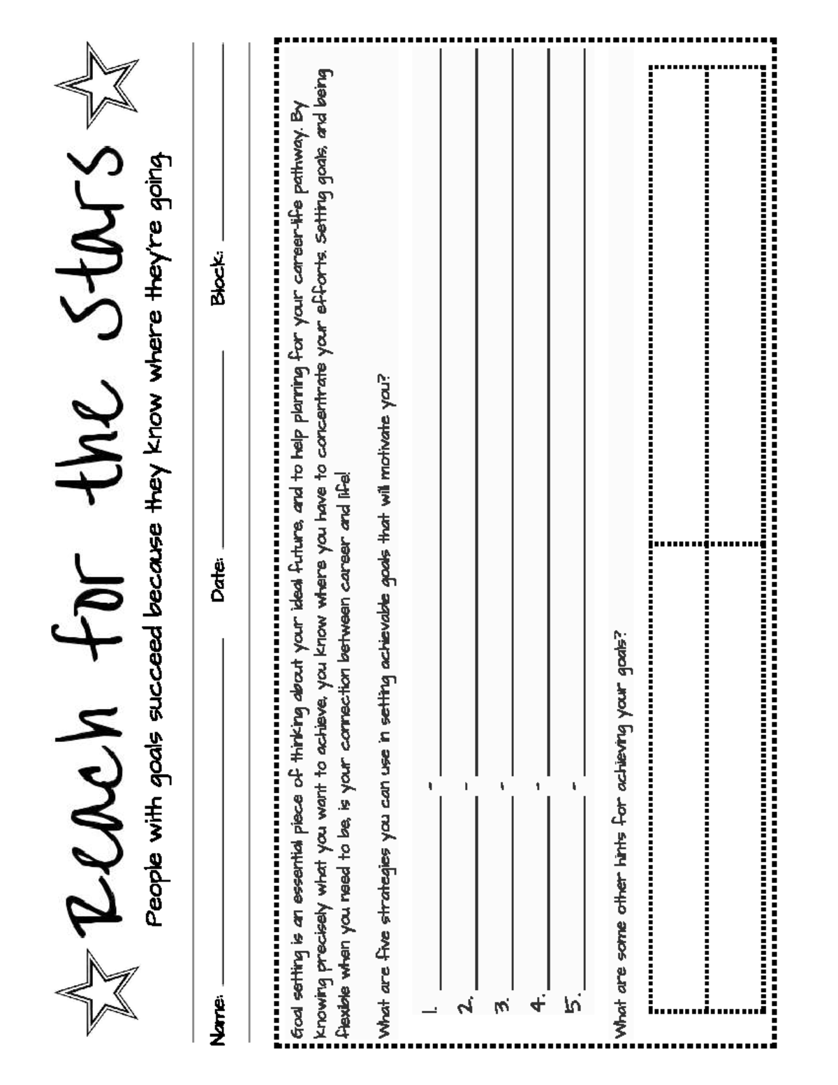 Goal Setting Assignment - GEOG 1160 - Studocu