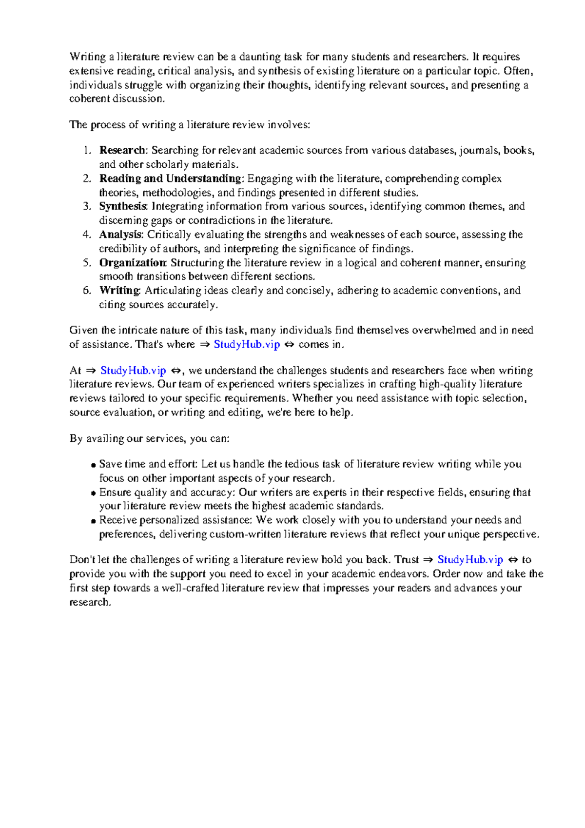 Literature Review Discussion Example - Writing a literature review can ...