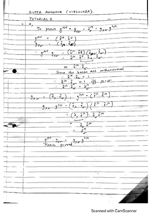 Tutorial 1 - Practice - 1 PH3403 Tutorial 1 (For Part 1: Brief ...